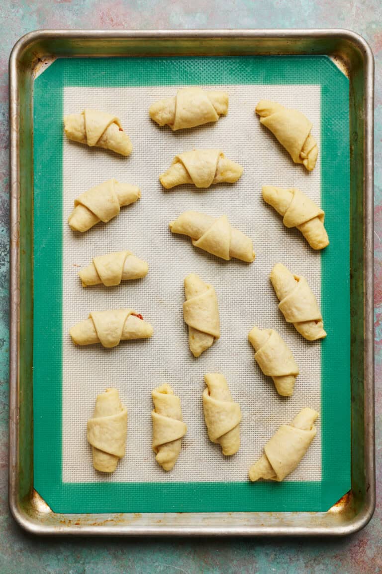 Traditional Kifle Crescent Cookies with Homemade Jam