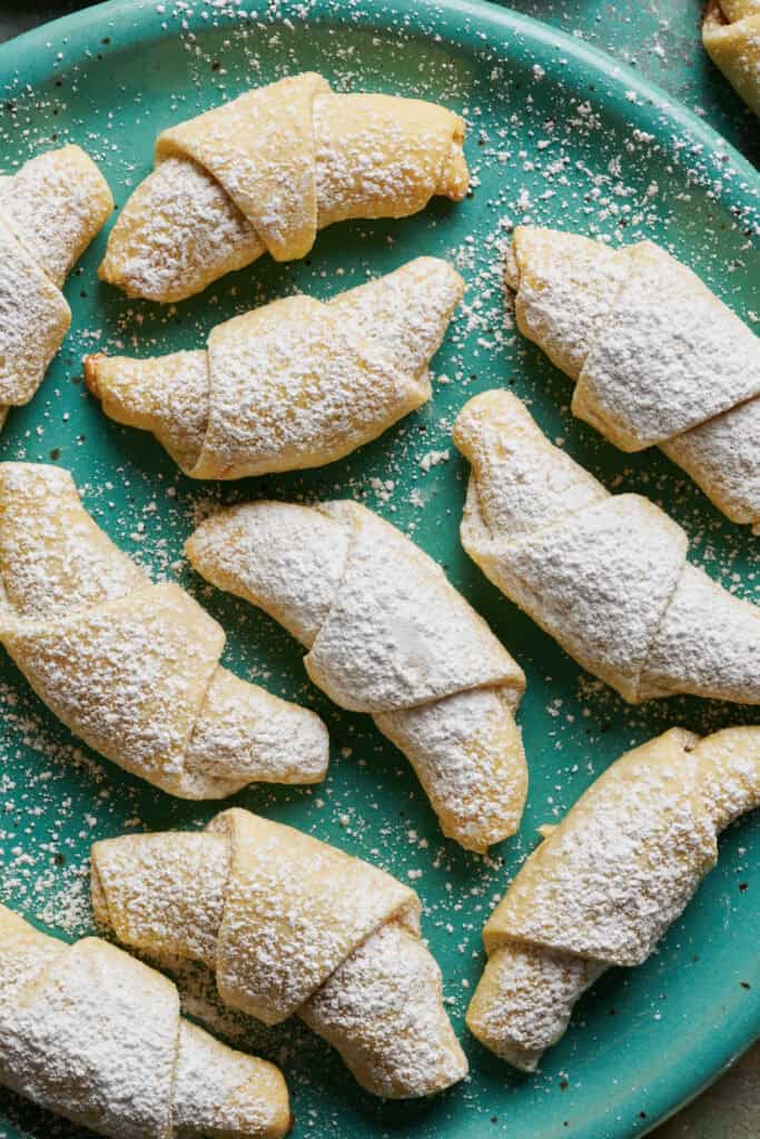 Traditional Kifle Crescent Cookies with Homemade Jam