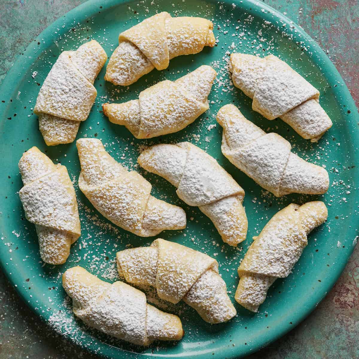 Traditional Kifle Crescent Cookies with Homemade Jam